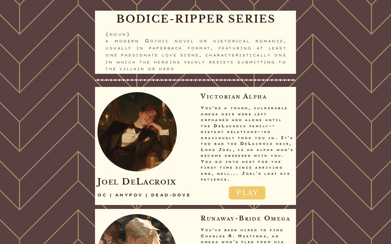 Bodice-Ripper Characters
